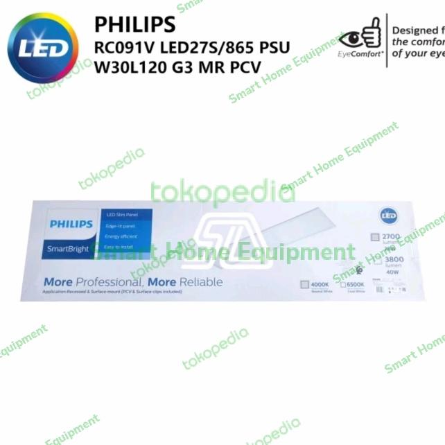 Jual Philips Led Panel RC091V G3 MR PCV 28W Led26S/840-865 PSU W30L120 ...
