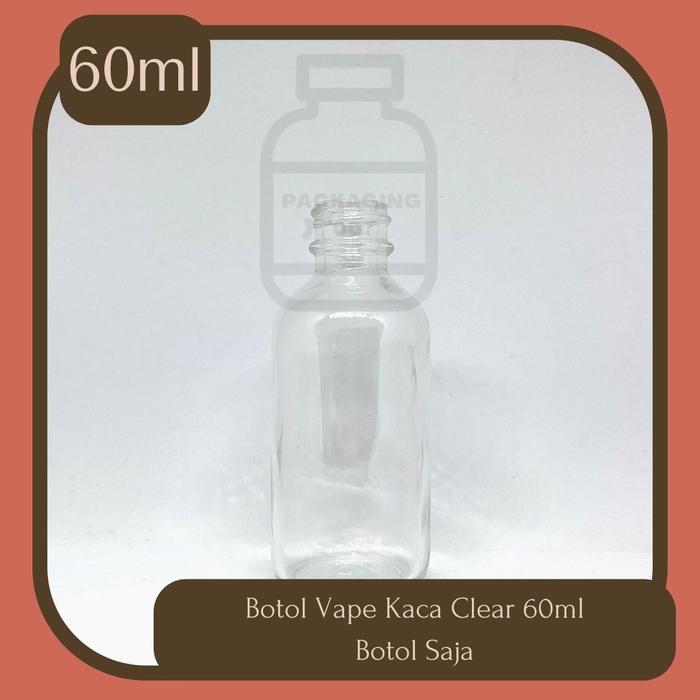 Jual Botol Kaca Clear Liquid Vape 60ml/Botol Kosong - Pipet Hitam ...