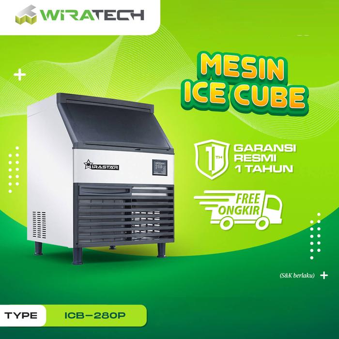 Jual Mesin Cetak Es Batu Kristal - Ice Cube Maker ICB-280P (127Kg/Hari) - Kab. Bantul - Wiratech ...