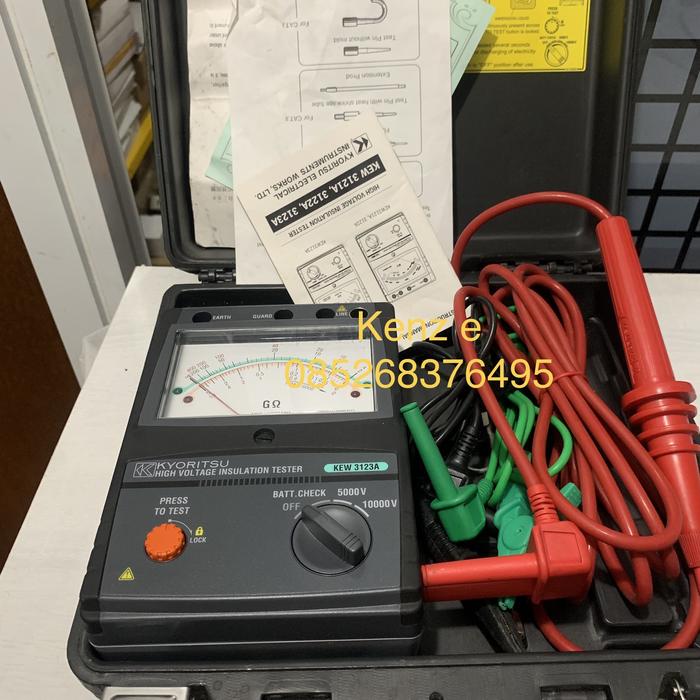 Jual Megger analog kyoritsu insulation tester KEW 3123 A (10.000 V ...