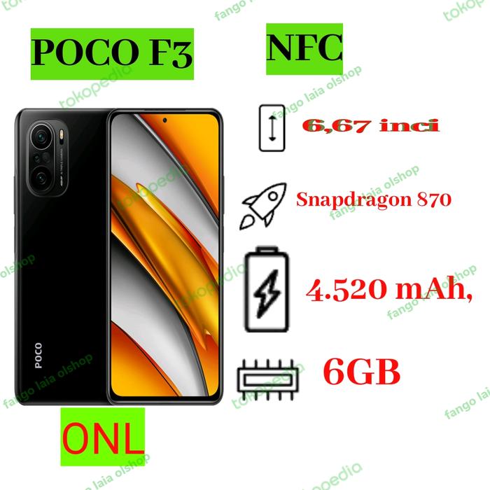 Jual POCO F3 NFC 6/128GB GARANSI RESMI - Jakarta Pusat - TopPonsel22 ...