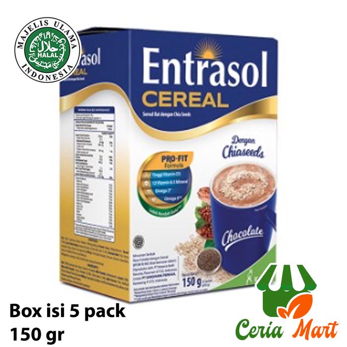 Jual Sereal Less Sugar Diet Entrasol Cereal Coklat Rendah Gula Box 5s ...