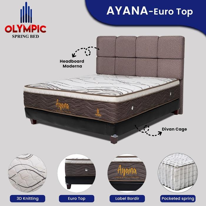 Jual Springbed Olympic Ayana Pocket 160x200 | Free 2 Bantal - Kab ...