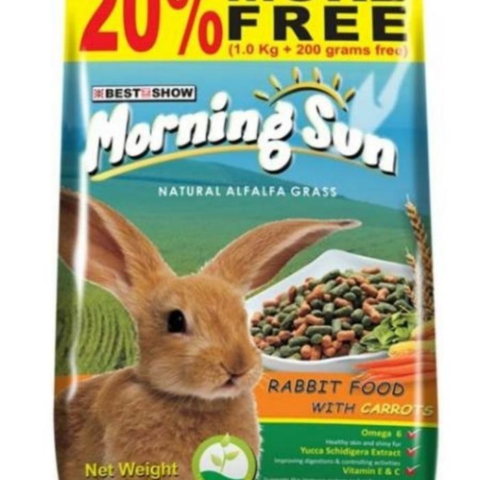Jual Morning Sun Rabbit Food With Carrots 1.2kg | Makanan Kelinci 1,2 ...