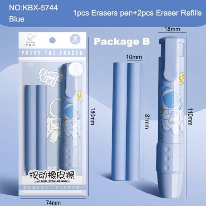 Jual Penghapus pensil bentuk pulpen model Korea pen shape eraser kawaii ...
