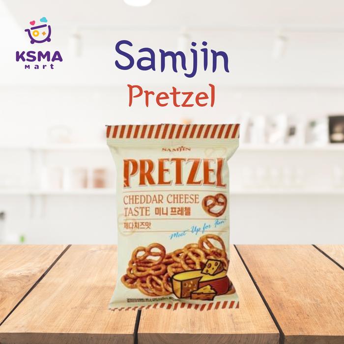 Jual SAMJIN PRETZEL KOREA 85GR CHEDDAR / SPICY BEEF / SEAFOOD / WASABI ...