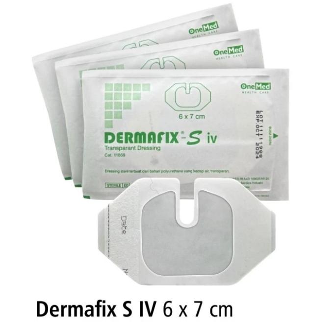 Jual Dermafix S iv 6x7 cm, plester infus transparan dermavix, onemed 50 pcs - Jakarta Timur ...