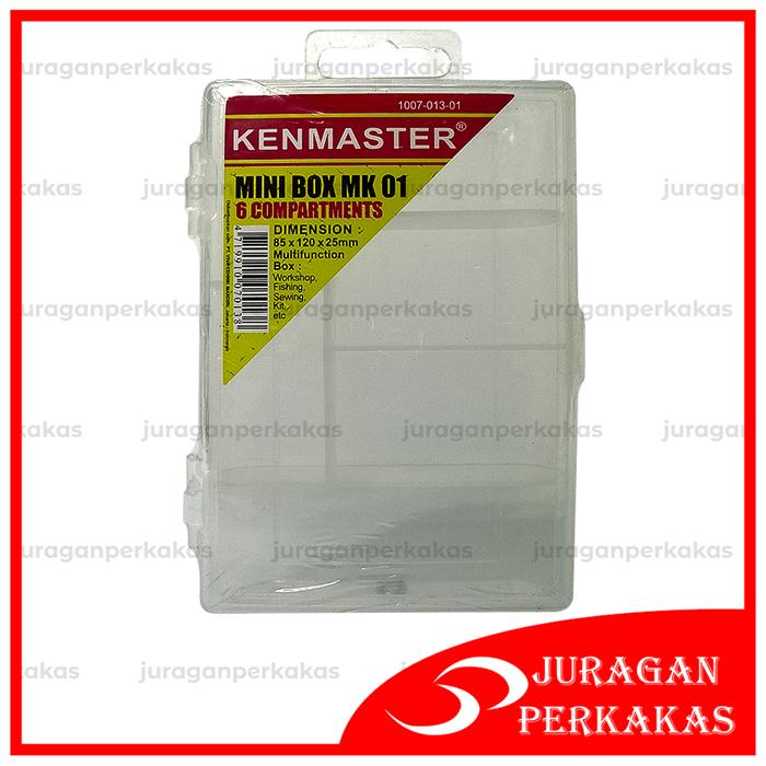 Jual KENMASTER MK 01 - MINI TOOL BOX PLASTIK 6 SLOT KOTAK KOMPONEN ...