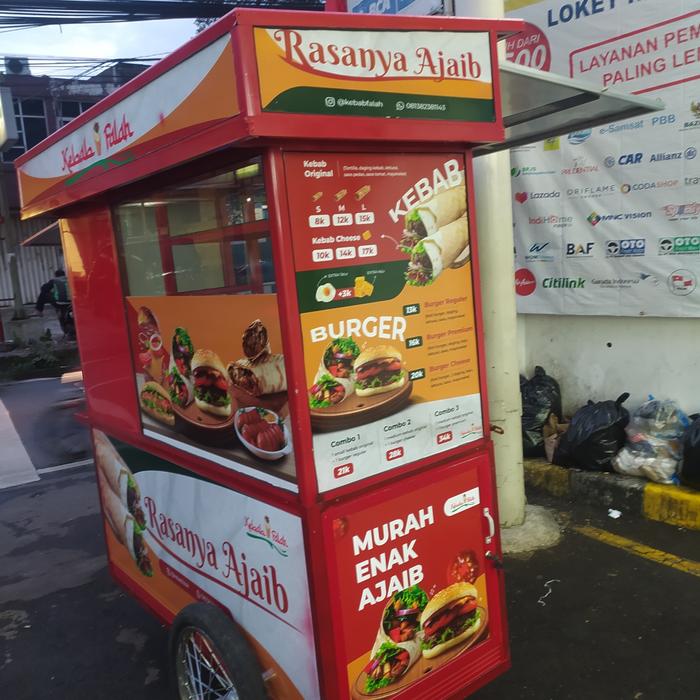 Jual gerobak kebab/burger - Kota Tangerang - spesialis kaca dan ...
