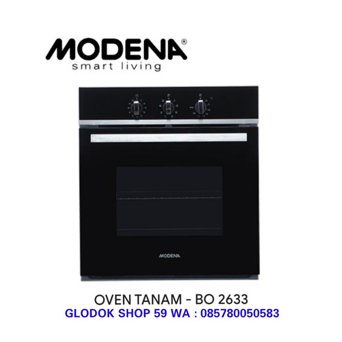 Jual OVEN TANAM MODENA BO 2638 BUILT IN ELECTRIC OVEN 56L BLACK COLOR ...
