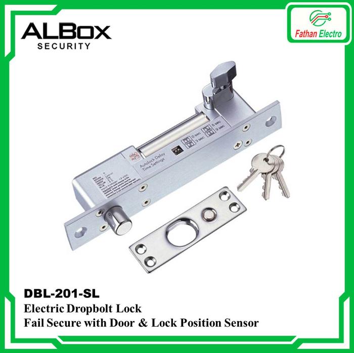 Jual Dropbolt Lock Fail Secure with Key Cylinder - Electric Drop Bolt ...