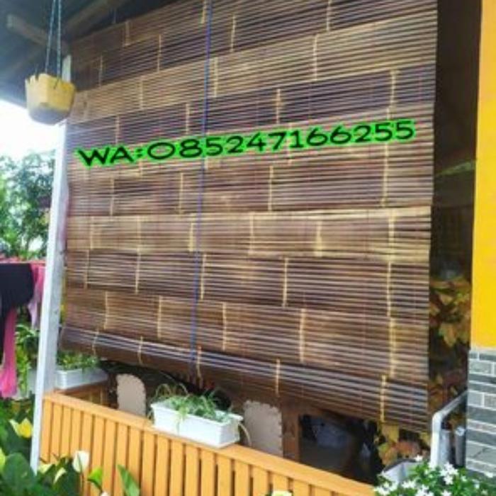 Jual tirai kerai bambu item sudah divernish - Kota Balikpapan - pondok tirai bambu | Tokopedia
