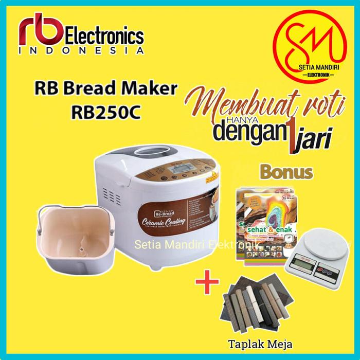 Jual Rebread Rb250c Mesin Roti Otomatis With 1 Jari Keramik Re Bread Maker Di Seller Noelle ...