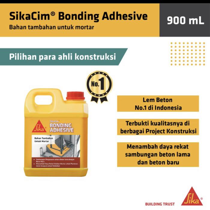 Jual Sikacim Bonding Adhesive Bonding Agent Lem Beton 900ml - Kota ...