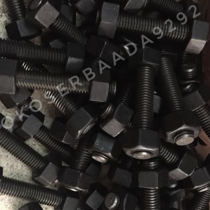 Jual Studbolt & Nut 3/4 x 6" inch / Baut Stud + 2 Nut & ring plat dan per - Jakarta Pusat ...