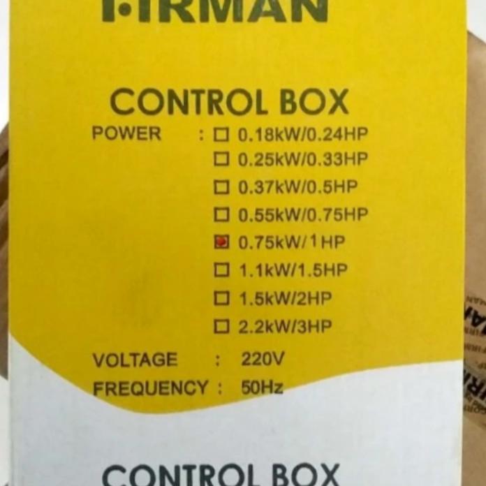 Jual control box pompa submersible 0,55KW/0,75hp firman. 220V - Jakarta ...