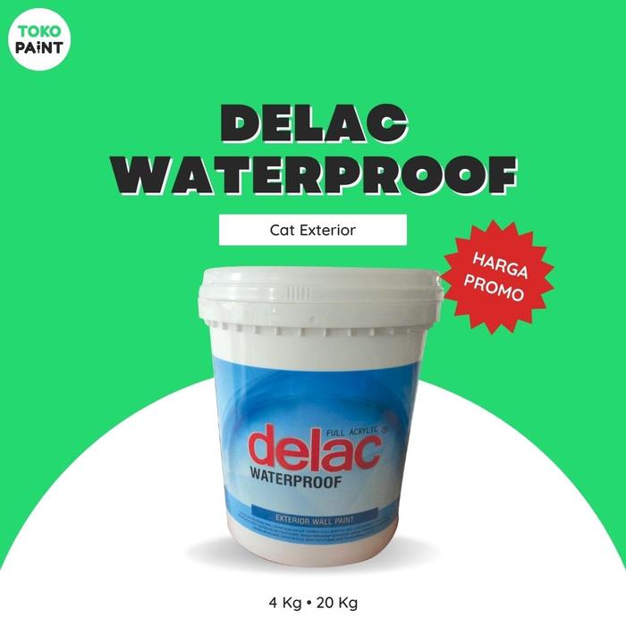 Jual Delac Waterproof • Full Acrylic Exterior Wall Paint - Galon (4 Kg ...