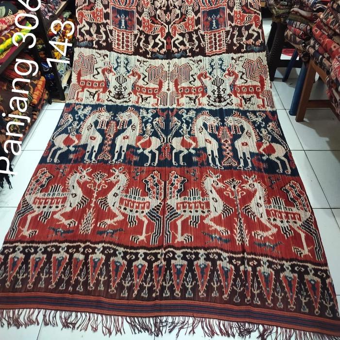 Jual kain tenunan ikan sumba timur NTT. 100%pewarna alam. UKURAN BESAR ...