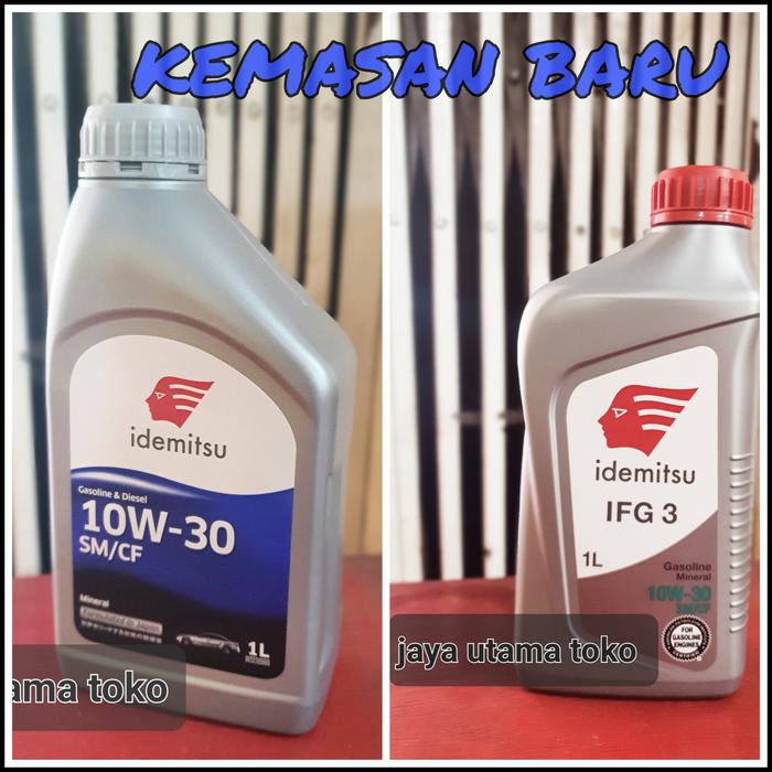 Promo Oli Mesin MOBIL IDEMITSU 10W-30 SM/CF - Mineral 1 Liter - Kab ...