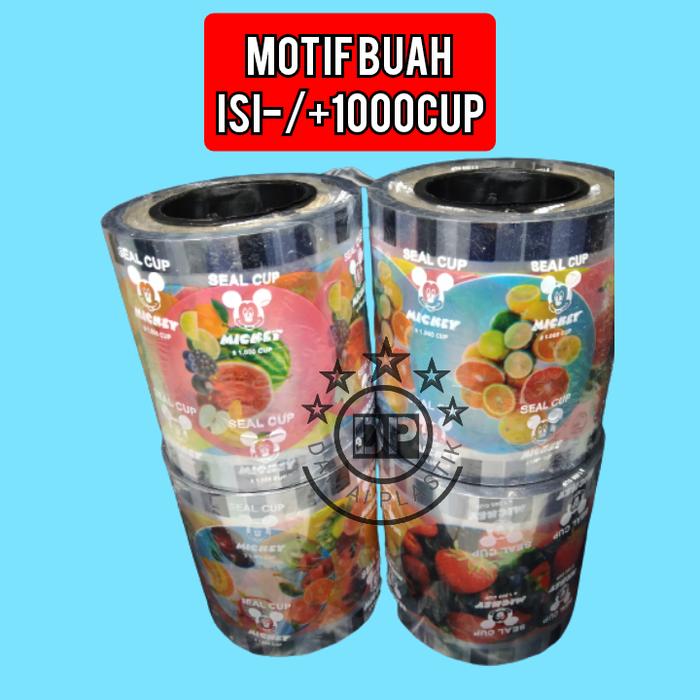 Jual PLASTIK LID CUP SEALER GELAS PLASTIK POLOS KARTUN BUAH DAUN TEH 21 ...