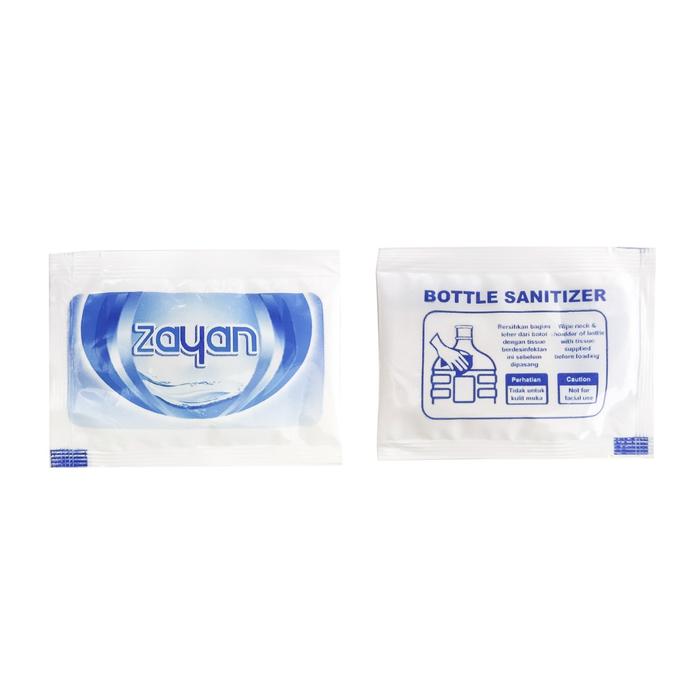 Jual Sample Tisu Galon CUSTOM MERK - Tissue Basah Pembersih Galon Aqua ...