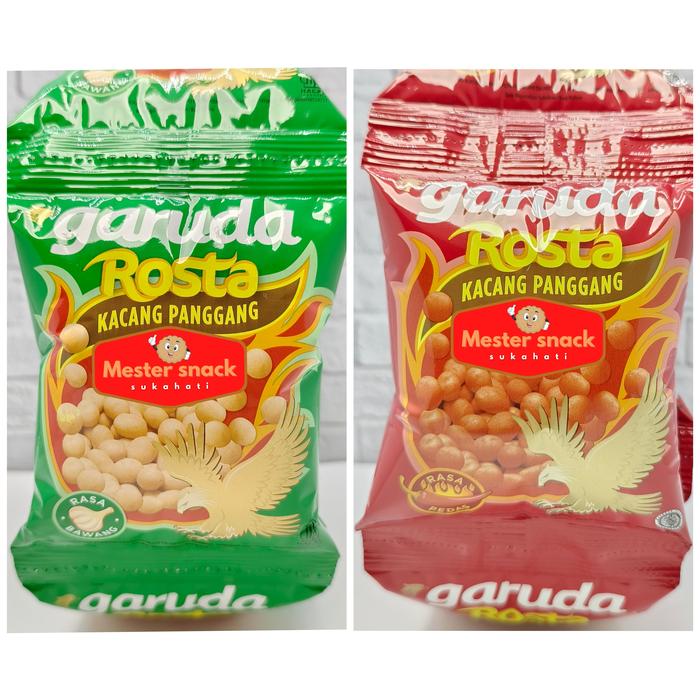 Jual Garuda Rosta Kacang Panggang 11 gram (1 pack isi 20 pcs) - Bawang ...