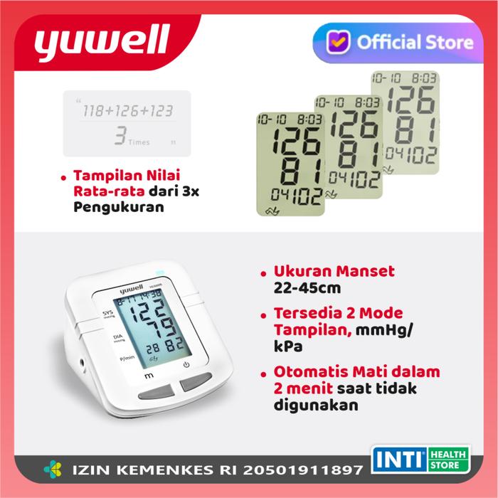 Jual Yuwell | Tensimeter Digital Ye-660b | Pengukur Tekanan Darah Di ...