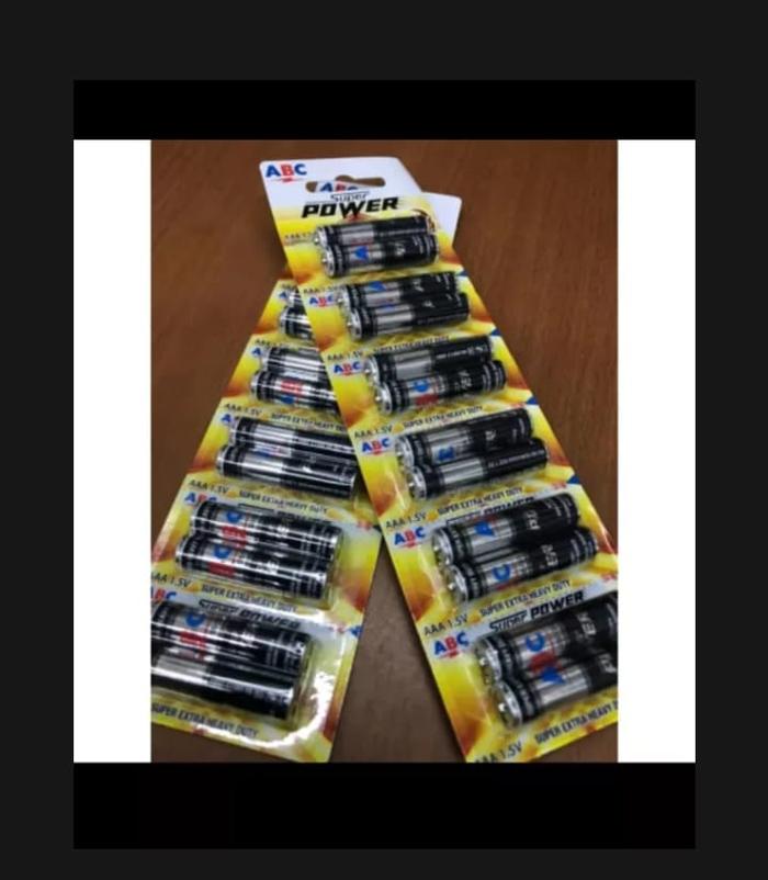Jual 12 PCS BATU BATERAI ABC AAA (A3) SUPER POWER - Kab. Bekasi ...