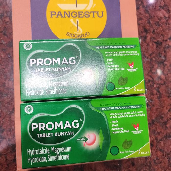 Promo Promag Tablet Kunyah 1 Box 3 Blister / Pro Mag / Promaag / Promak ...