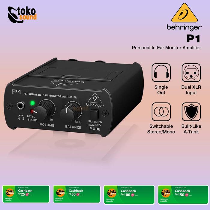 Jual Behringer P1 Personal In-Ear Monitor Amplifier - Jakarta Barat ...