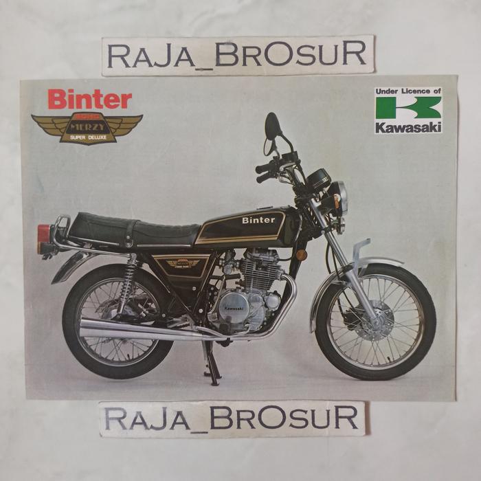 Jual Poster brosur katalog flyer Kawasaki Binter Merzy KZ200 KZ 200 ...