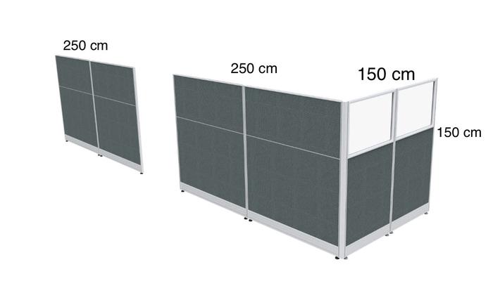Jual Partisi sekat meja kantor / cubical uk.T150 cm - Kota Tangerang ...