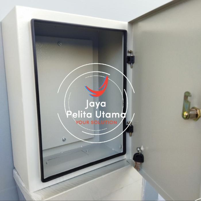 Jual box panel listrik 30x40x18 plat 1mm+seal karet pintu luar engsel ...