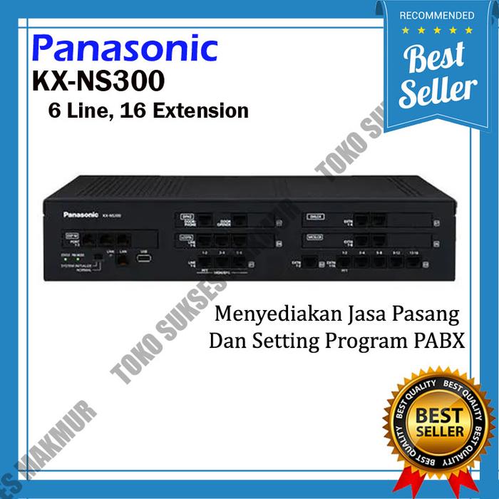 Jual Panasonic PABX KX-NS300 (6 Line, 16 Extension ) KX NS 300 ...