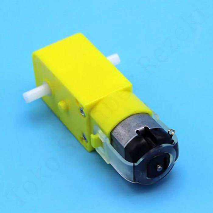 Jual Dinamo DC Gearbox Kuning Mobil Arduino Motor Car Dual Dua Shaft ...