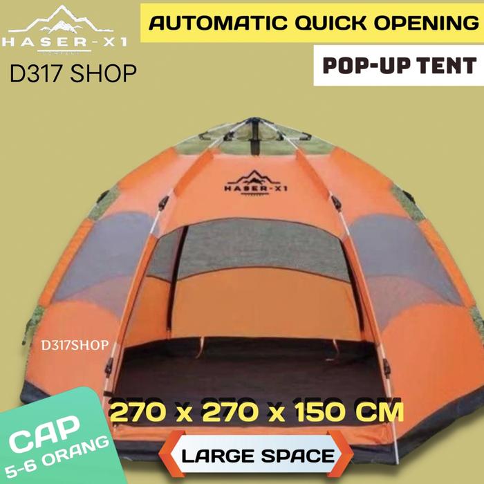 Jual Tenda Otomatis/Popup Tent/Tenda Kapasitas 6 orang/Tenda Dome Besar ...