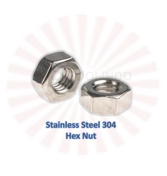 Jual Mur Stainless Steel M16 SS 304 Hex Nut Stainless Mur SS m16 x 2.0 - Jakarta Barat ...