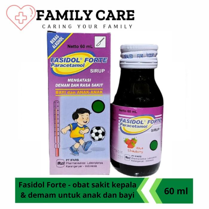 Jual Fasidol Forte 60 ml sirup demam & sakit kepala untuk anak dan bayi ...