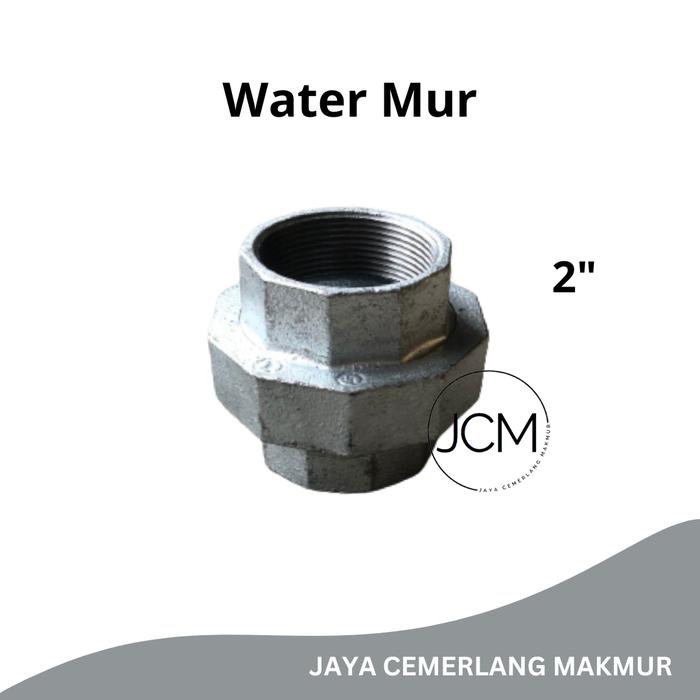 Jual Watermur Drat 2" Inch / Union Water Mur Besi Galvanis 2" Inch Drat ...