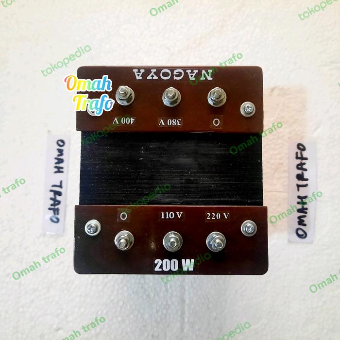 Jual trafo nagoya transformer 200 watt auto 380 400/ 110 220v - Jakarta ...