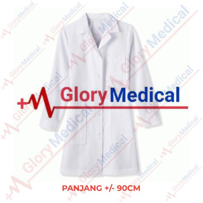 Jual Jas Lab/Baju laboratorium - Praktikum Sekolah SMP SMA (LENGAN ...