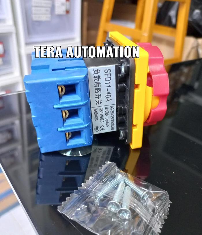 Jual Cam Switch Selector Rotary Changeover COS 3P 64x64 GS04-40-3P 40A - Merah - Jakarta Utara ...