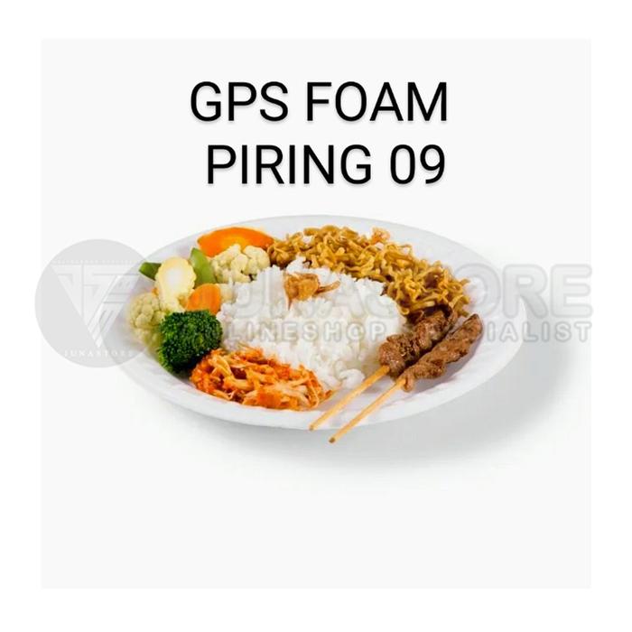 Jual Styrofoam piring besar 09 / sterofoam piring besar 09(10pcs ...