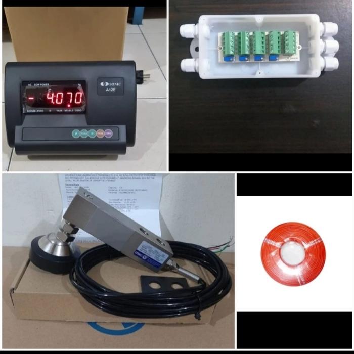 Jual Load cell zemic H8C 4 pcs, 1 indicator A12E, 1 junction box, 5m ...