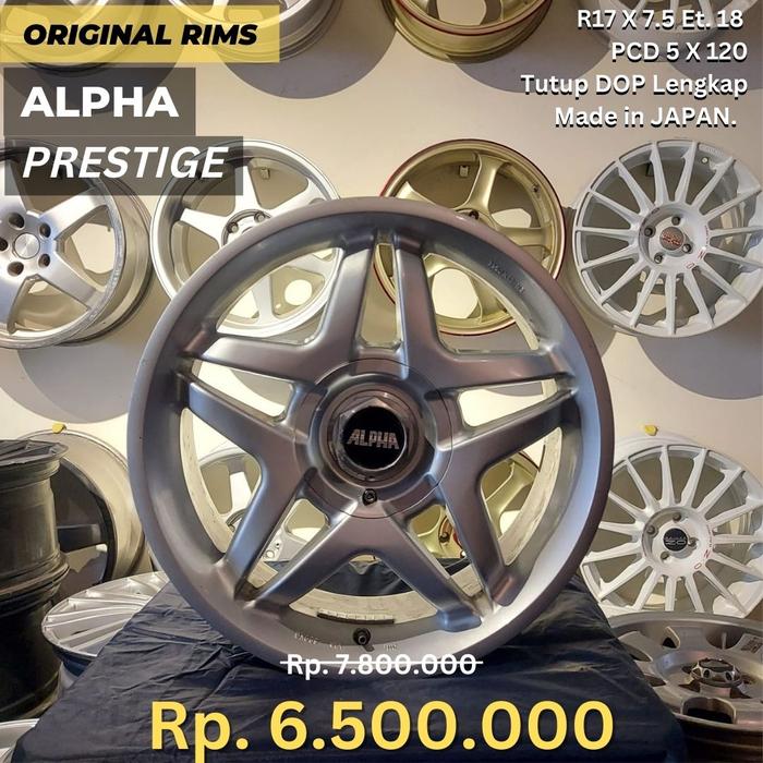 Jual PROMO!Velg BMW Original Alpha Prestige R17 5x120 made in japan e46 ...