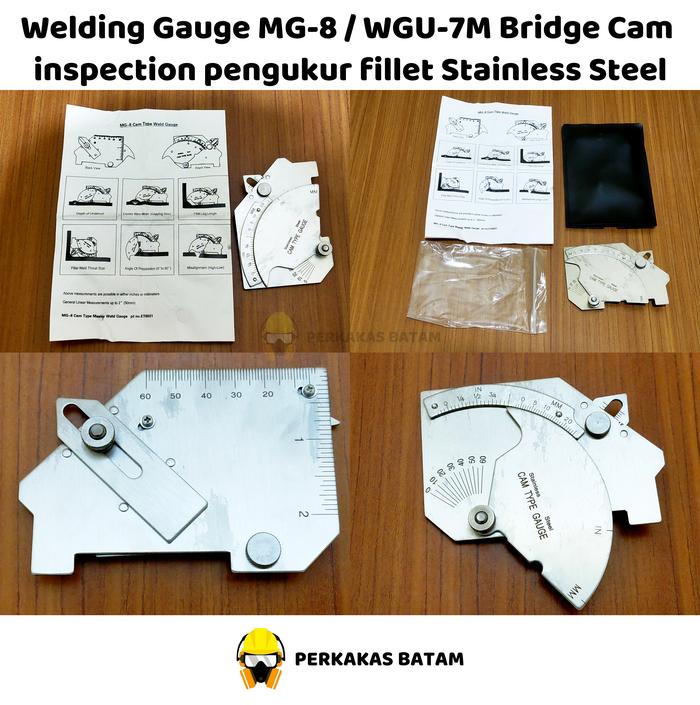 Jual Welding Gauge MG-8 WGU-7M Bridge Cam inspection fillet Stainless Steel - Kota Batam ...