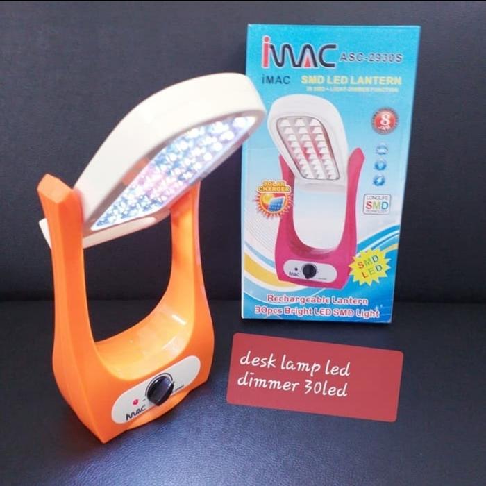 Jual Lampu Belajar Colok Listrik IMAC ASC 2930S Desk Lamp 30SMD AC 220 ...