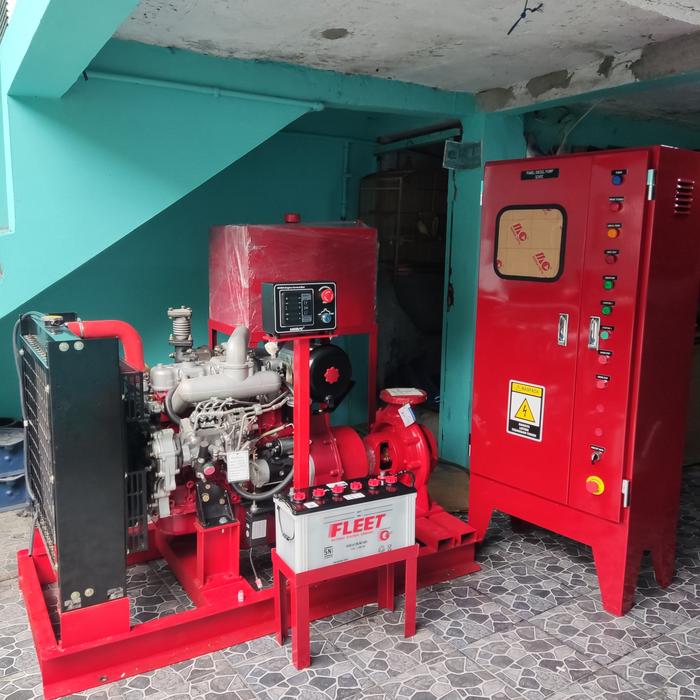 Jual POMPA HYDRANT DIESEL ISUZU 4 SILINDER EBARA 100X80 FSJA GP PANEL ...