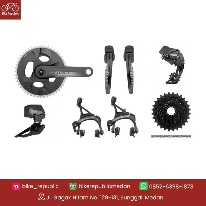 Jual Groupset Sepeda - SRAM FORCE AXS 2X KIT RIM BRAKE - Kota Medan ...