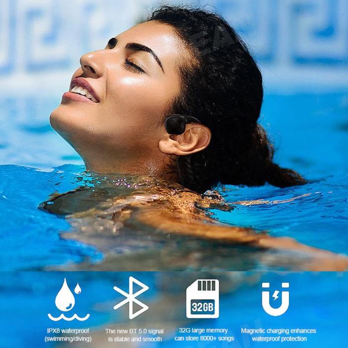 Jual Headset Bluetooth R9 Bone Conduction | Konduksi tulang | open Ear ...